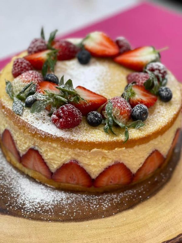 Fraisier Cake - A Recipe By Sugar & Crumbs